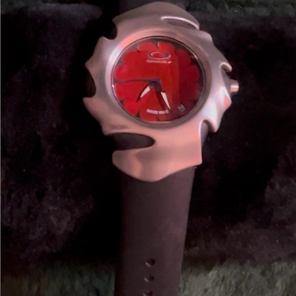 Oakley | Accessories | Oakley Blade 2 Red Dial 48mm Mens Watch | Poshmark